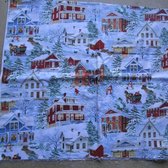 Fabric | Other | Snow Day John Sloane Wilmington Fabrics Hometown Scene ...